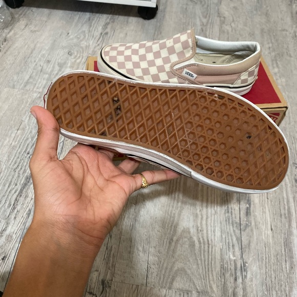 Vans | Shoes | Mahogany Rose Checkered Classic Slip On Vans | Poshmark